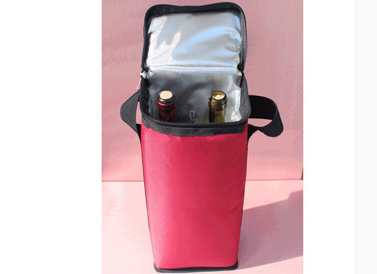 1680D oxford insulated cooler box wine bottle box for two wines supplier