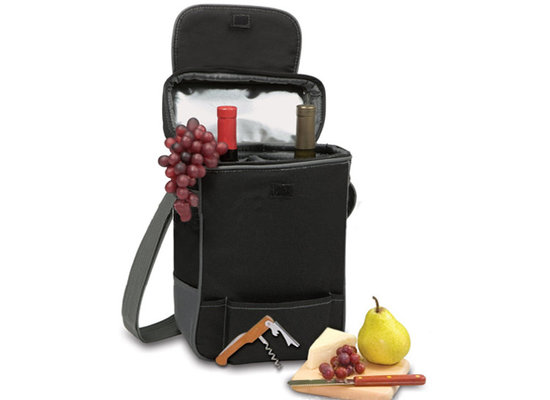 Ice insulated cooler box wine bottle box for two wines supplier