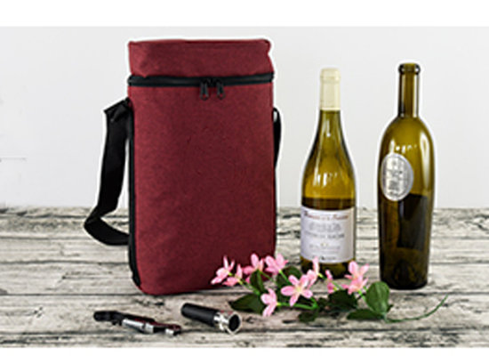 Oxford insulated cooler box wine bottle box for two wines supplier