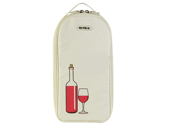 Dongguan factory supply canvas wine bottle bag for double wines supplier