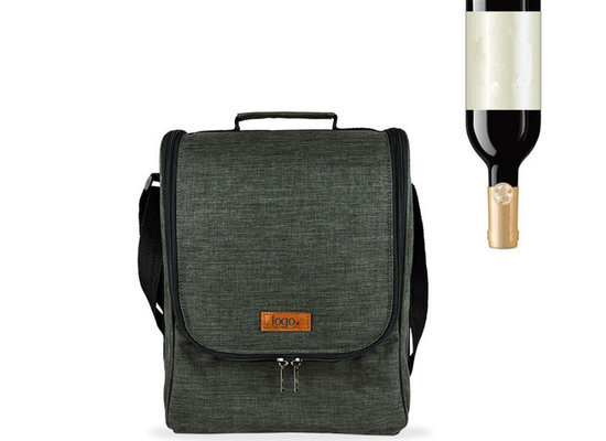 Factory supply Ice insulated nylon wine bottle cooler bag for three wines supplier