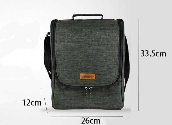 Factory supply Ice insulated nylon wine bottle cooler bag for three wines supplier
