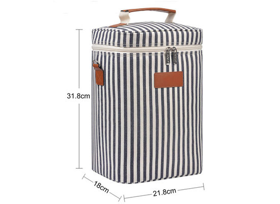 Premium quality Ice Insulated oxford wine bottle cooler bag for four wines supplier
