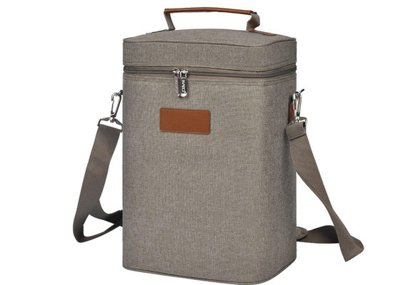 Premium quality Ice Insulated oxford wine bottle cooler bag for four wines supplier