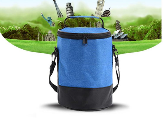 Round Insulated reusable custom cooler bag aluminium foil lunch bags supplier