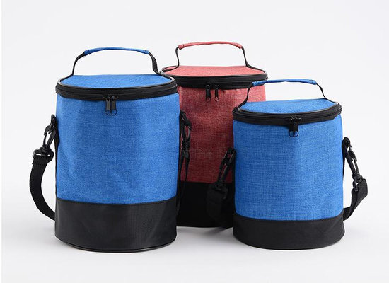 Round Insulated reusable custom cooler bag aluminium foil lunch bags supplier