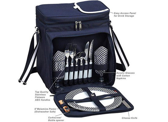 Insulated reusable custom logo cooler bags for picnic or travel supplier