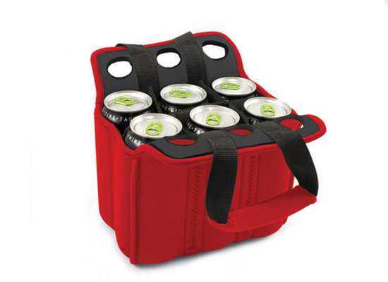Strong durable Custom logo travel packing bags for 6 cans beer supplier