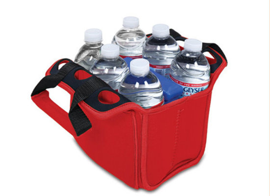Strong durable Custom logo travel packing bags for 6 cans beer supplier