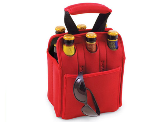 Strong durable Custom logo travel packing bags for 6 cans beer supplier