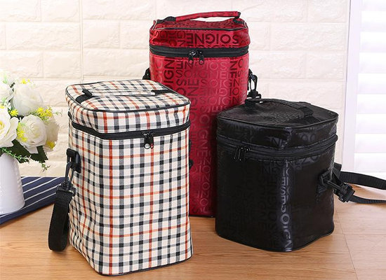 Square Insulated reusable custom cooler bag aluminium foil lunch bags supplier
