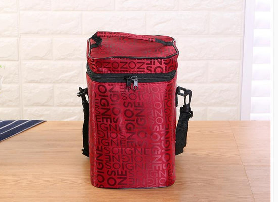 Square Insulated reusable custom cooler bag aluminium foil lunch bags supplier