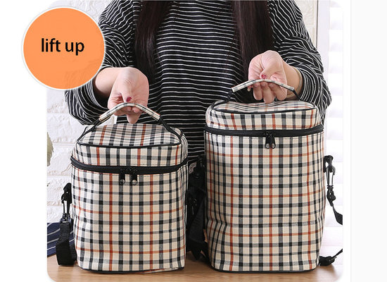 Square Insulated reusable custom cooler bag aluminium foil lunch bags supplier