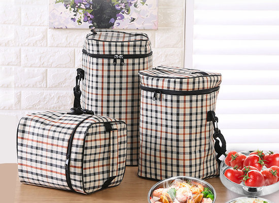 Square Insulated reusable custom cooler bag aluminium foil lunch bags supplier