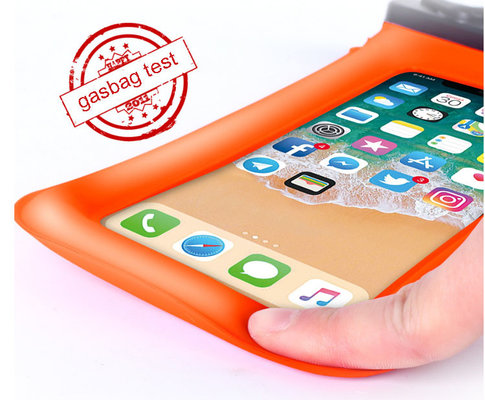 New air floating mobile phone waterproof swimming inflatable mobile phone bag supplier
