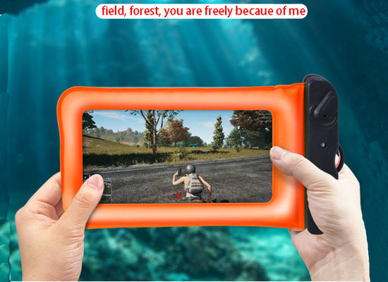 New air floating mobile phone waterproof swimming inflatable mobile phone bag supplier