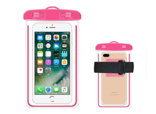 PVC waterproof bag diving kit touch screen swimming seal dustproof mobile phone bag supplier