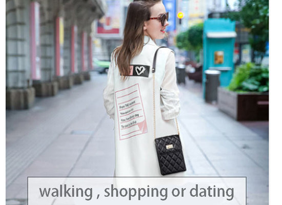 2019 new leather mini small change small bag vertical versatile rim-mesh sheepskin cell phone bag supplier