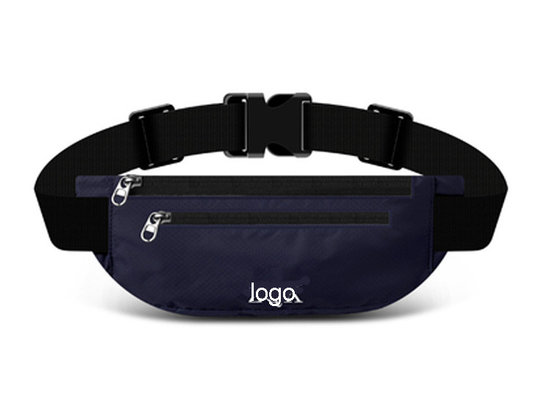 Multi-functional outdoor two zipper pockets travel belt mobile phone waist bag supplier