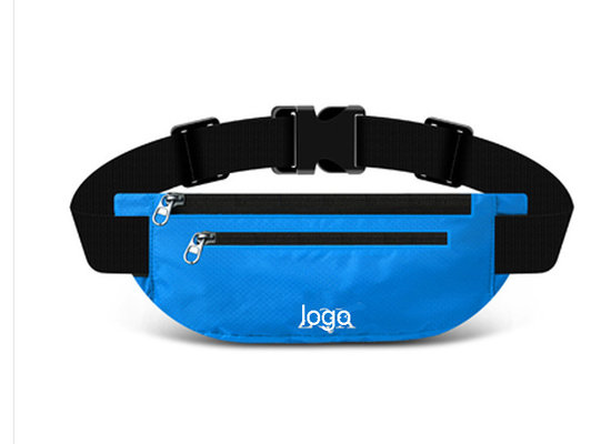 Multi-functional outdoor two zipper pockets travel belt mobile phone waist bag supplier