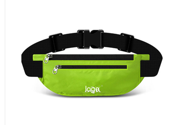 Multi-functional outdoor two zipper pockets travel belt mobile phone waist bag supplier