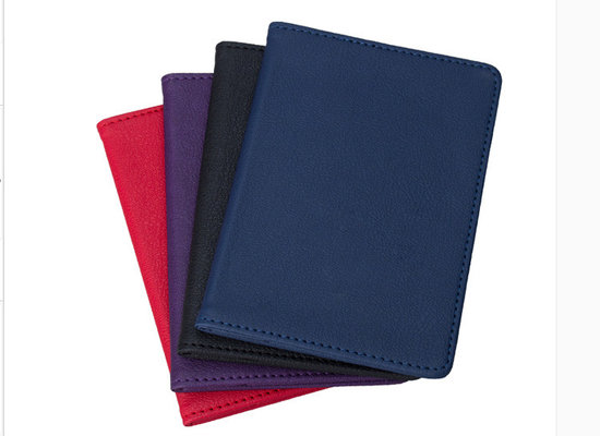 customized advertising LOGO Business passport holder high-grade passport cover PU ticket holder short passport bag supplier