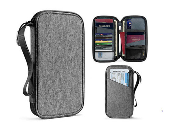 Passport holder ticket large capacity card collection protective cover wallet anti-theft brush identification bags supplier