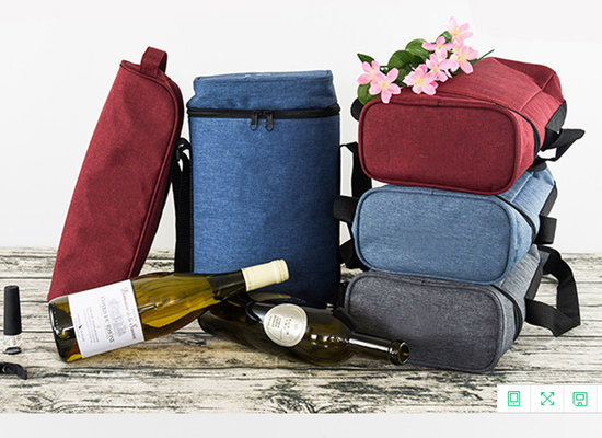 Oxford insulated cooler box wine bottle box for two wines supplier