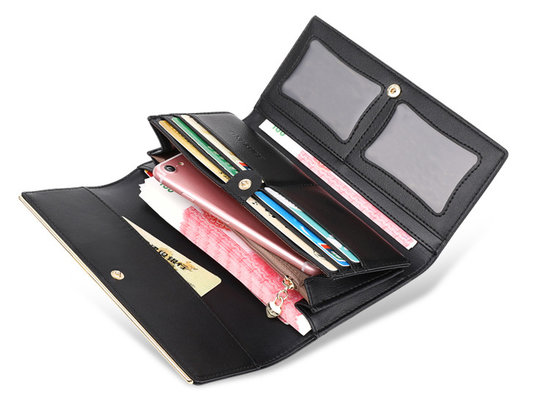 2019 new fashion long style milti-function wallet for women supplier