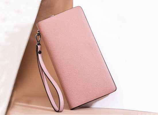 Purse lady Custom logo leather long handbag 2019 stylish simple zipper multi-functional handbag wallet supplier