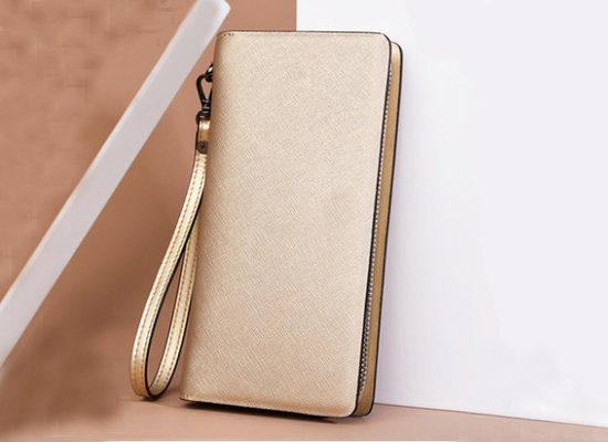 Purse lady Custom logo leather long handbag 2019 stylish simple zipper multi-functional handbag wallet supplier