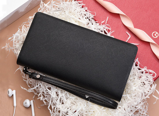 Purse lady Custom logo leather long handbag 2019 stylish simple zipper multi-functional handbag wallet supplier