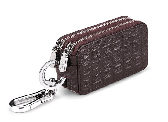 Leather multi-function key chain trend car bag male small key storage bags supplier