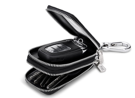 Leather multi-function key chain trend car bag male small key storage bags supplier