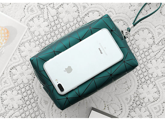 Portable lady large capacity simple waterproof travel small lipstick cosmetics storage makeup bags supplier