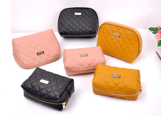 Custom logo large capacity simple travel toiletry storage makeup bags supplier