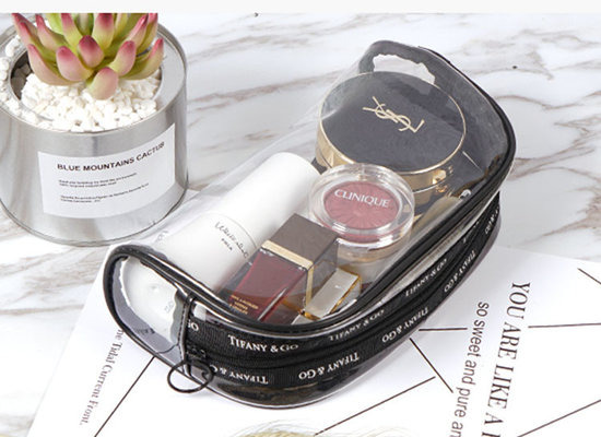 TPU transparent travel makeup bag net hot multi-functional lady wash bag supplier