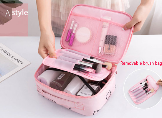 Web celebrity makeup bag girl small portable travel storage bag and cosmetic box with large capacity supplier