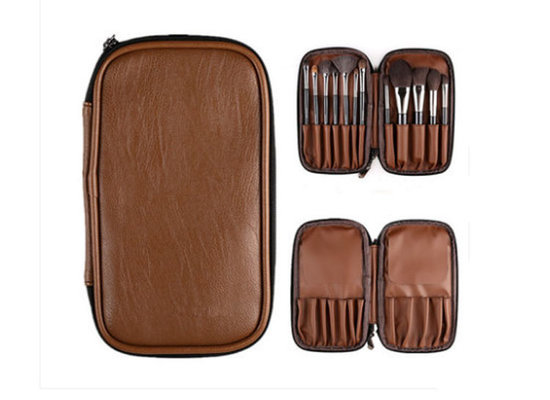 Large capacity zipper brush bag, brush set, makeup tool, makeup brush, 12 brush drum bags supplier