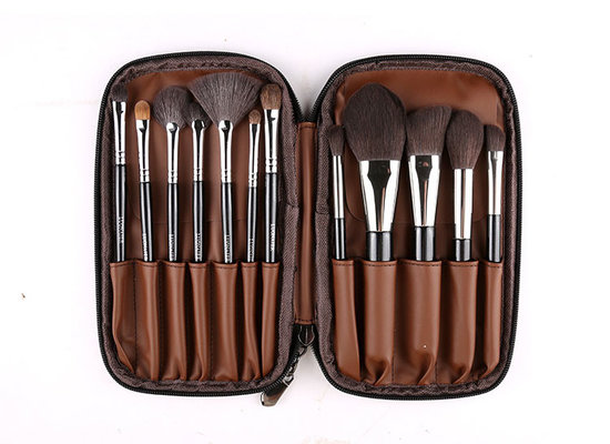 Large capacity zipper brush bag, brush set, makeup tool, makeup brush, 12 brush drum bags supplier