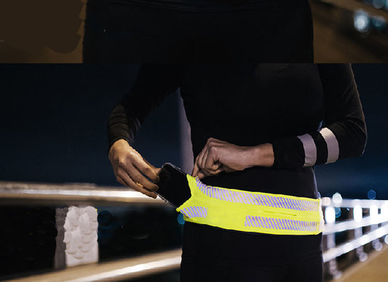 Fanny pack female portable sports small bag male outdoor belt night running equipment reflective waist supplier