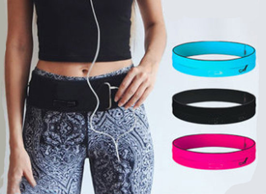 Ultra-thin invisible mobile phone multi-functional fitness outdoor waterproof high stretch belt waist bag supplier