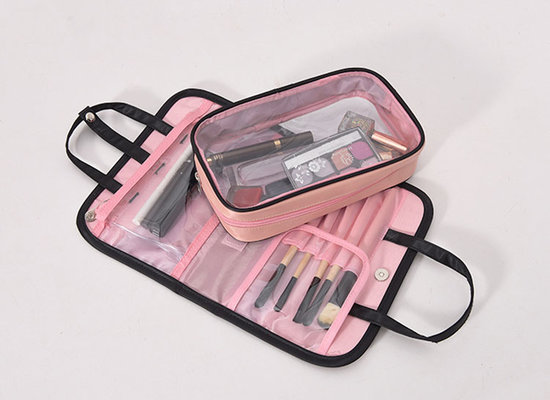 2019 new ins web celebrity cosmetics bag large capacity small size storage bag portable three in one boxes supplier