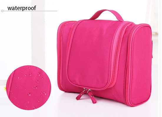 Hook toiletry bag portable travel storage bag large ear hanging double open cosmetic box supplier