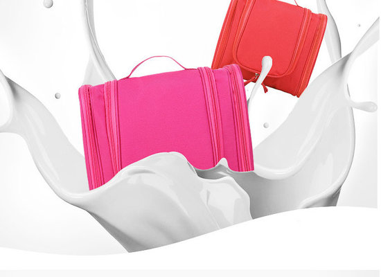 Hook toiletry bag portable travel storage bag large ear hanging double open cosmetic box supplier