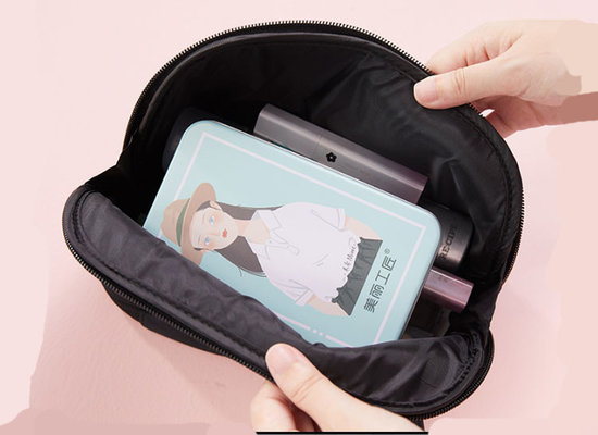 Brush bag and makeup bag 2 in one women's small portable travel set storage bag supplier