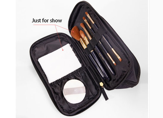 Brush bag and makeup bag 2 in one women's small portable travel set storage bag supplier