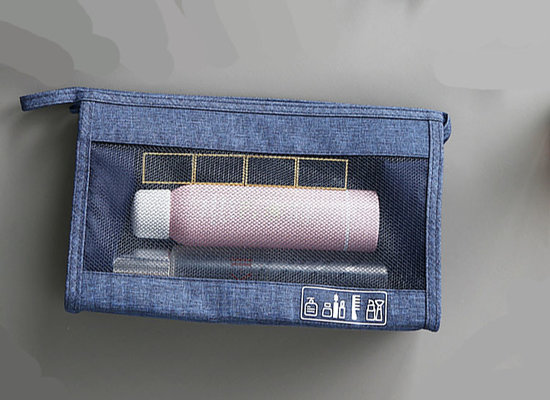 Small toiletries bag portable net ventilate breathable bag for men on business supplier
