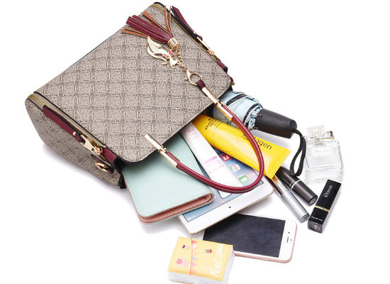 Stylish new 2019 mom bag single shoulder middle-aged lady versatile cross-body bag PU leather large capacity handbags supplier