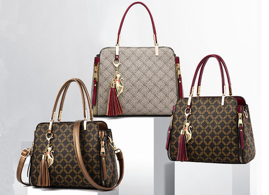 Stylish new 2019 mom bag single shoulder middle-aged lady versatile cross-body bag PU leather large capacity handbags supplier